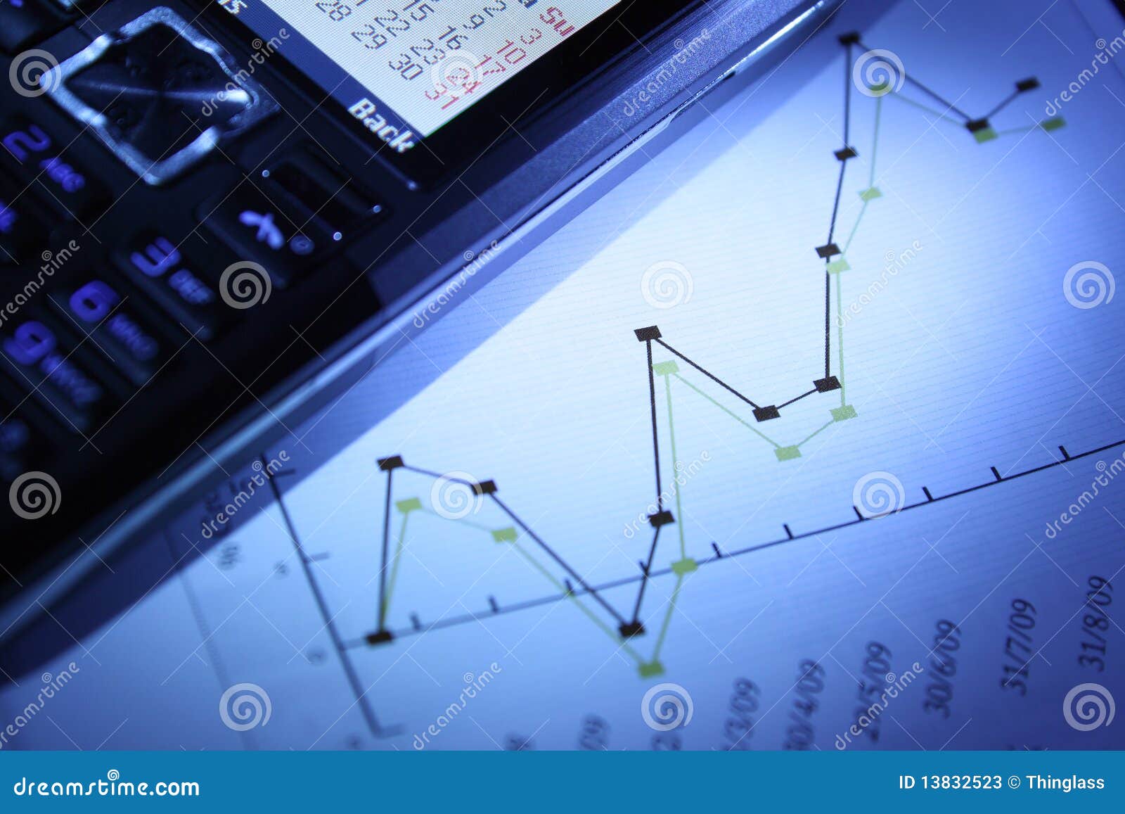 Graph and Mobile Phone stock image. Image of time, mobile - 13832523