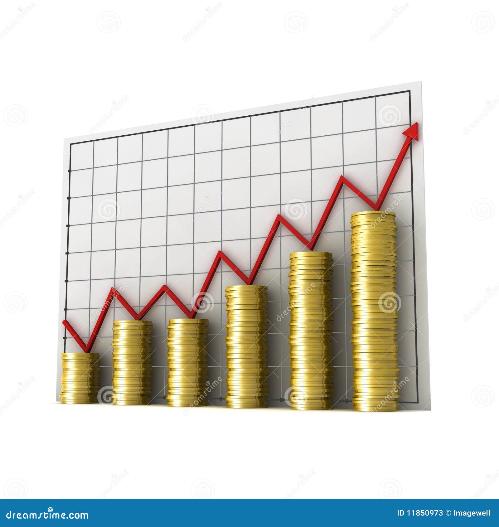 Graph money1 stock illustration. Illustration of rise - 11850973