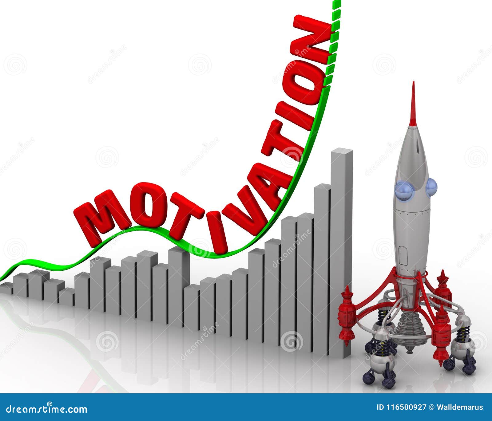 The Graph of Motivation Growth Stock Illustration - Illustration of ...