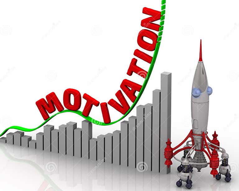 The Graph of Motivation Growth Stock Illustration - Illustration of ...