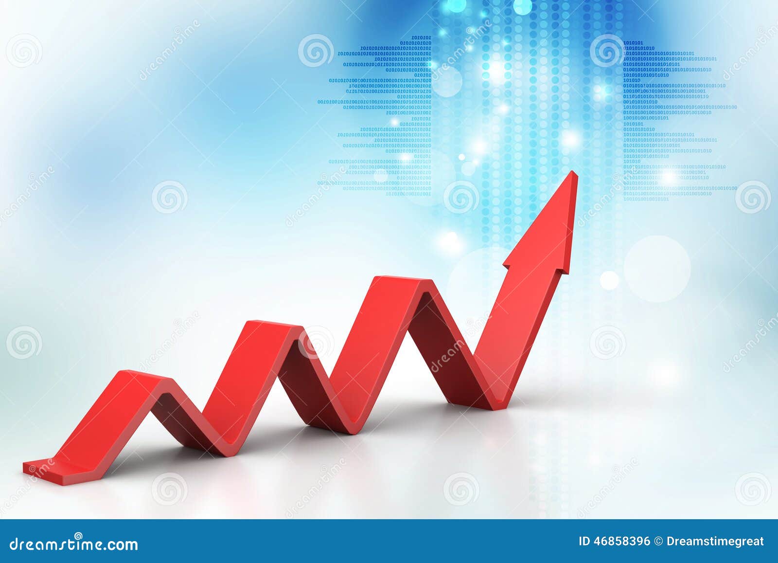 Graph moving to success stock illustration. Illustration of statistics ...