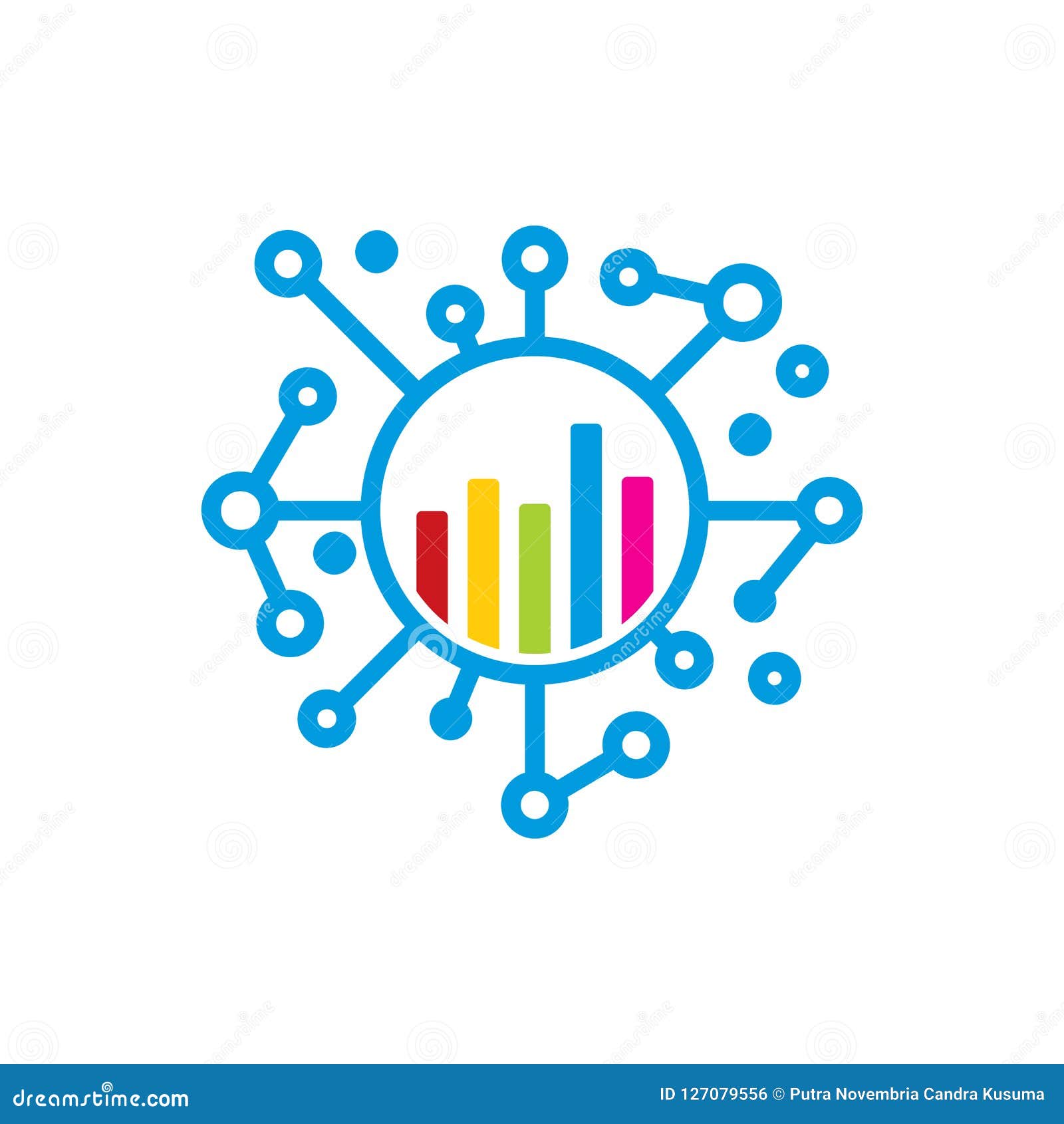 Graph Network Logo Icon Design Stock Vector - Illustration of logotype ...