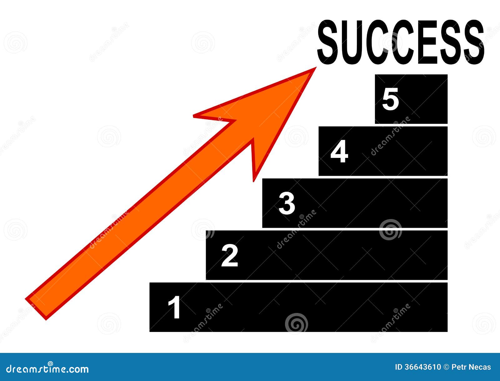 The Numbers On The Map Arrows. Vector Illustration | CartoonDealer.com ...