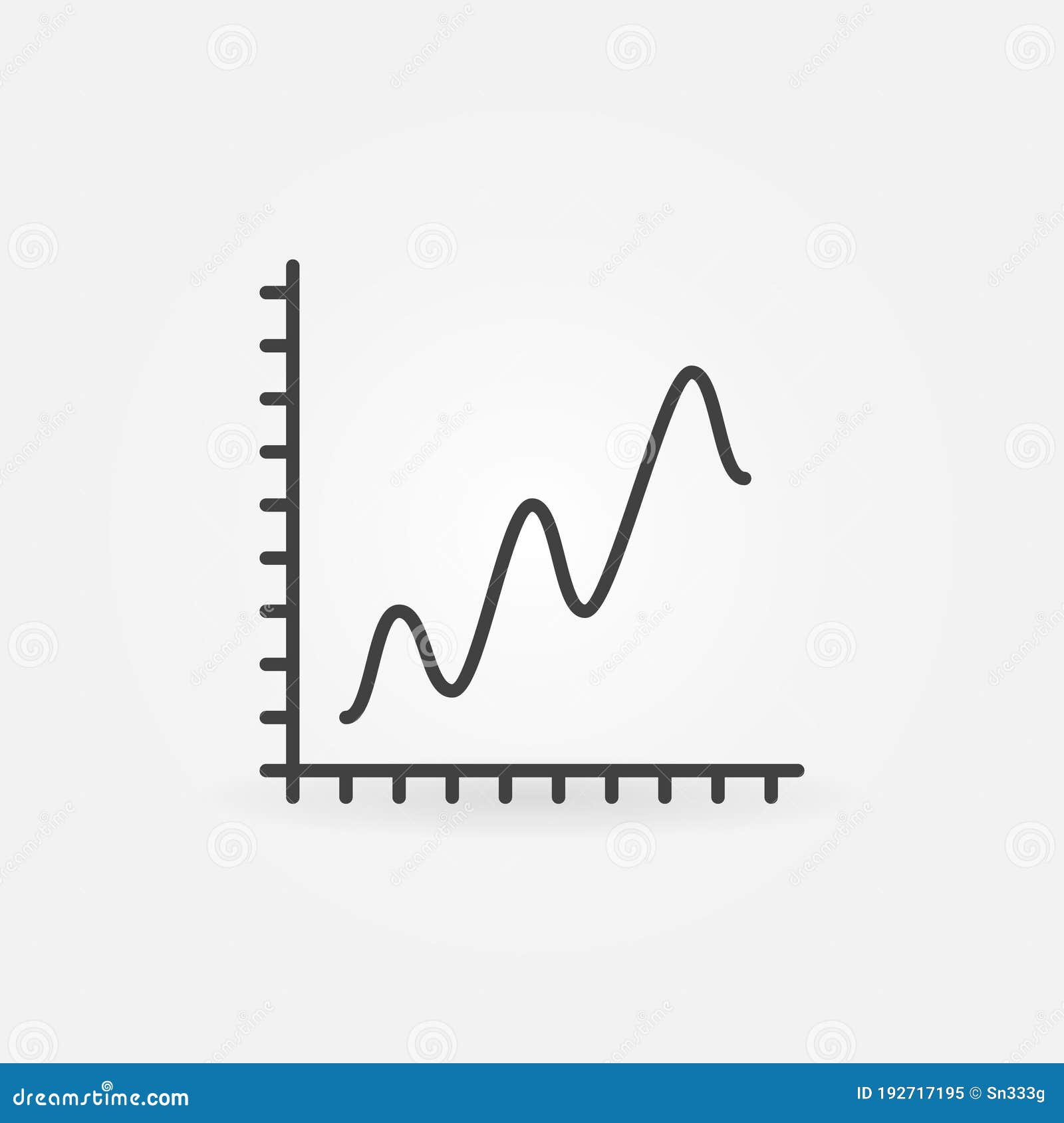 Graph Outline Stroke Symbol Icons Cartoon Vector | CartoonDealer.com ...