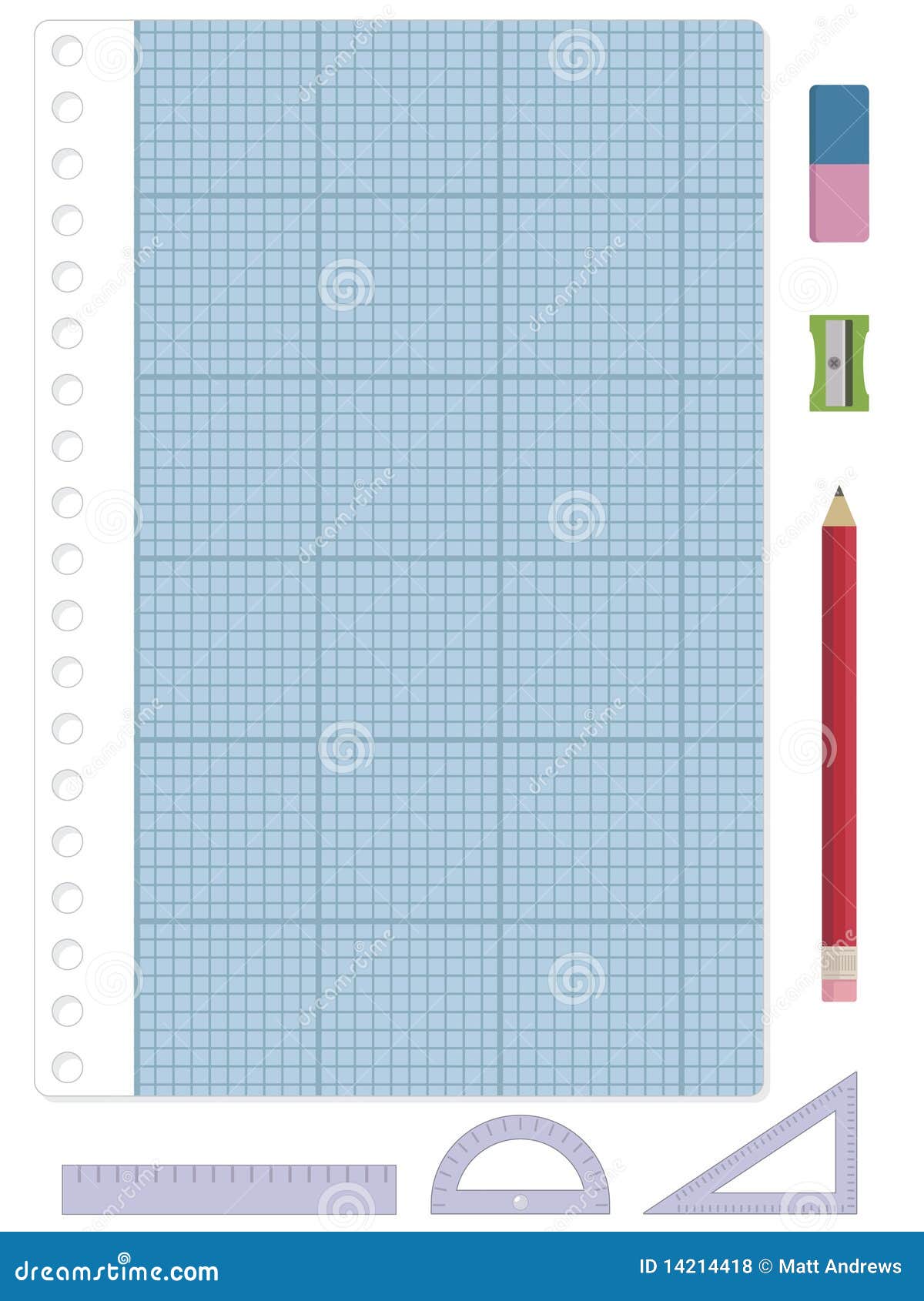 Ruled Graph Paper Cartoon Vector | CartoonDealer.com #176220983