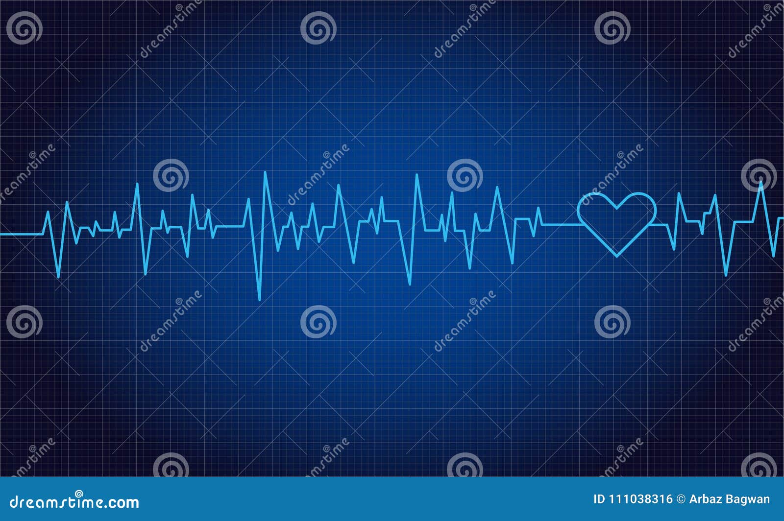 Heart Beats or Pulse Vector Graphic Stock Vector - Illustration of beat ...