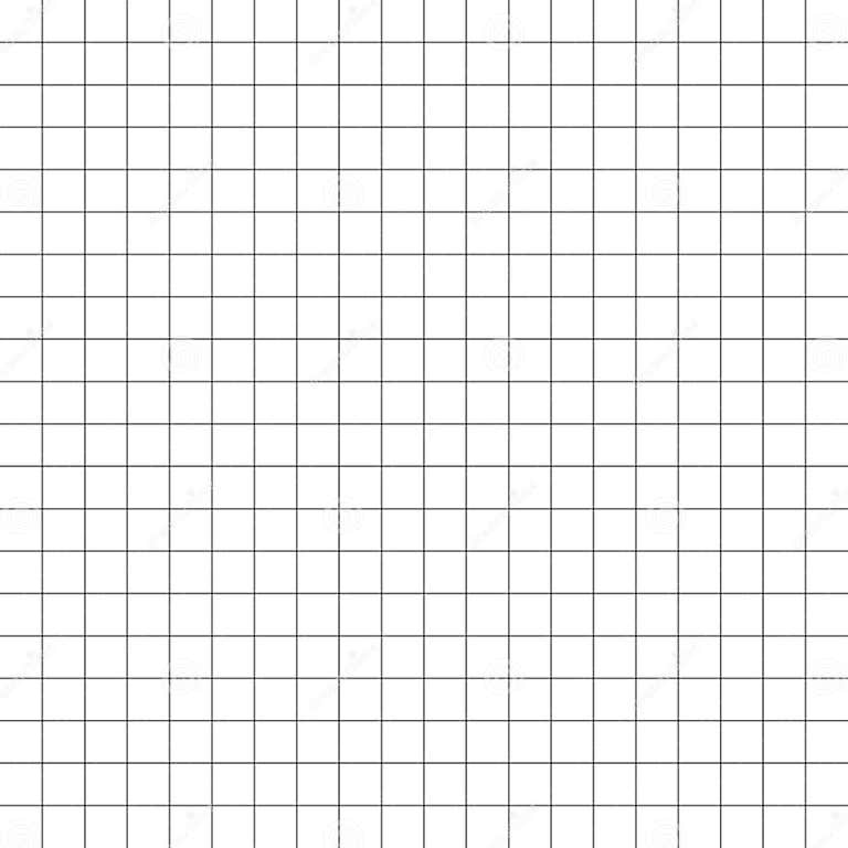 Graph Paper Black Grid White Background Vector Stock Illustration ...