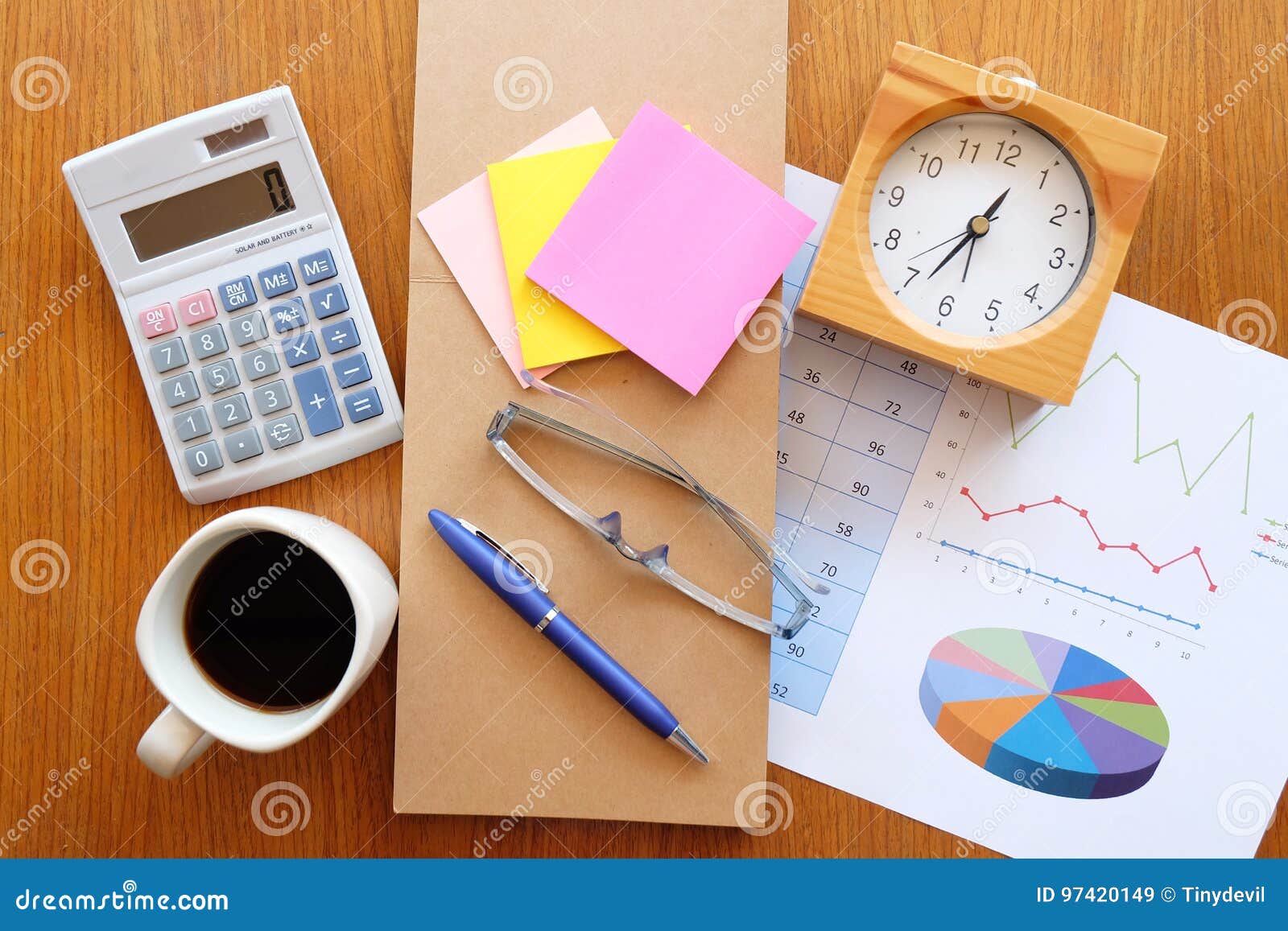 Graph paper and calculator stock image. Image of banking - 97420149