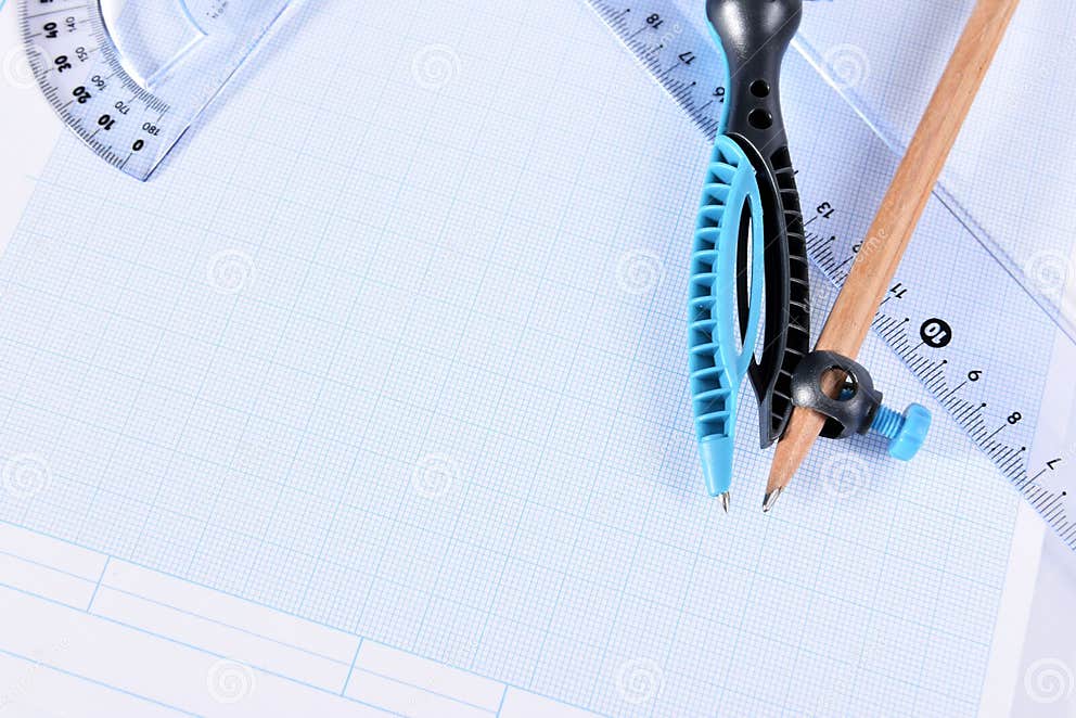 Graph paper stock image. Image of architect, idea, engineering - 36905905