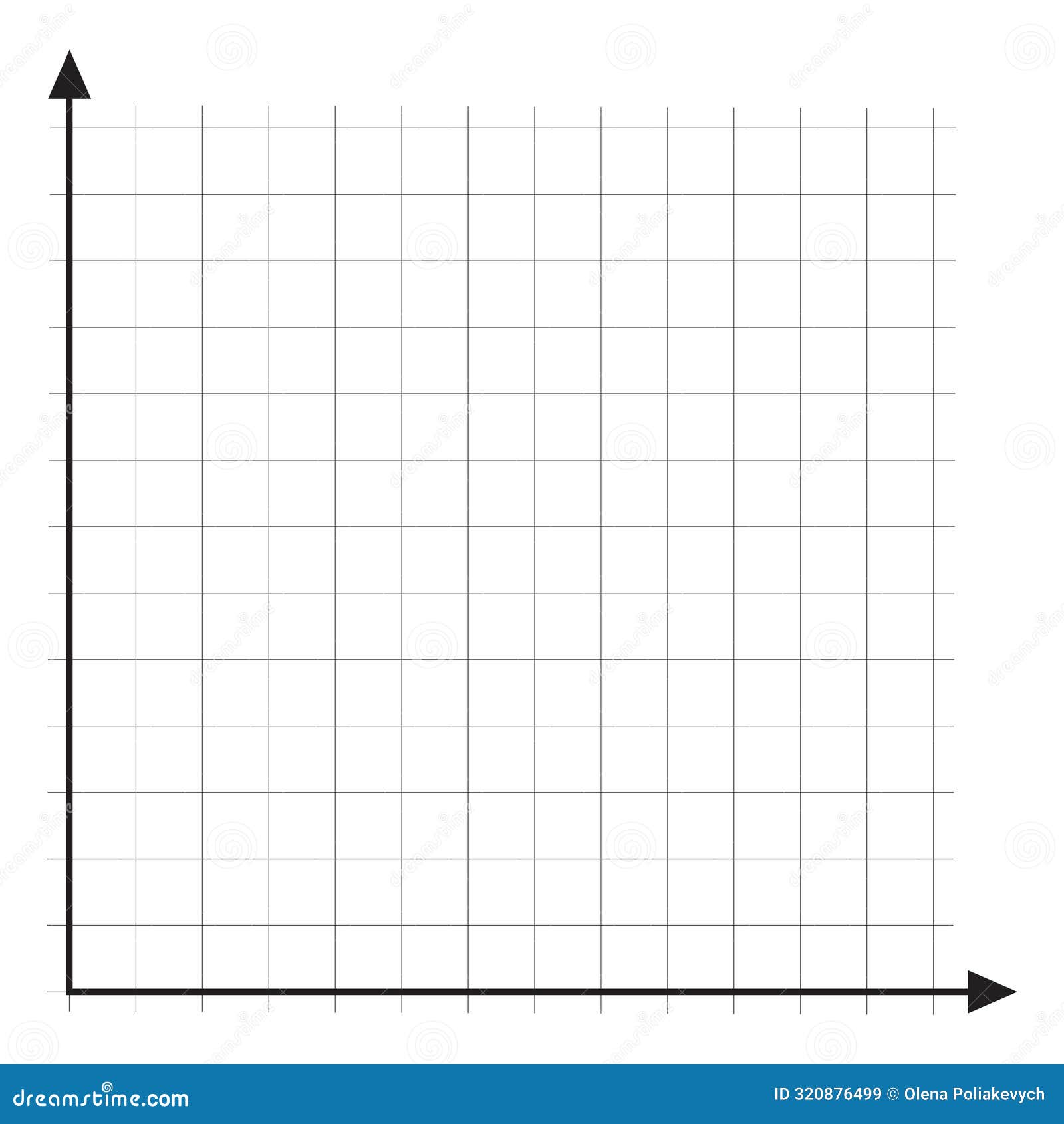 Graph Paper Icon. Grid with Axes. Black Arrows. Vector Illustration ...