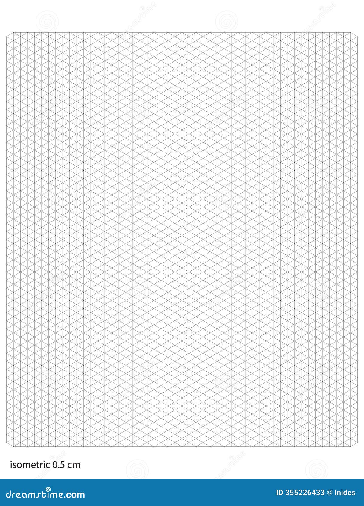 Graph Paper Isometric Half Centimeter Squares Printable Template A4 ...