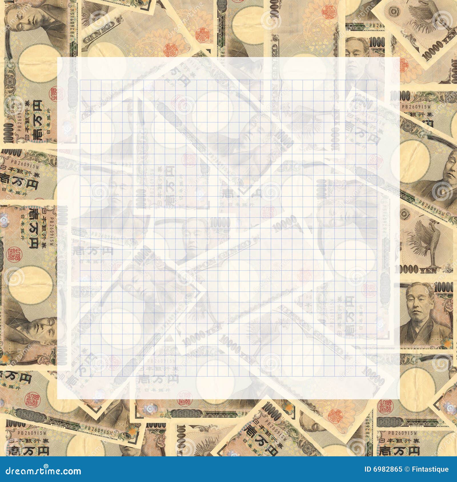 Graph Paper on Japanese Yen Stock Illustration - Illustration of ...