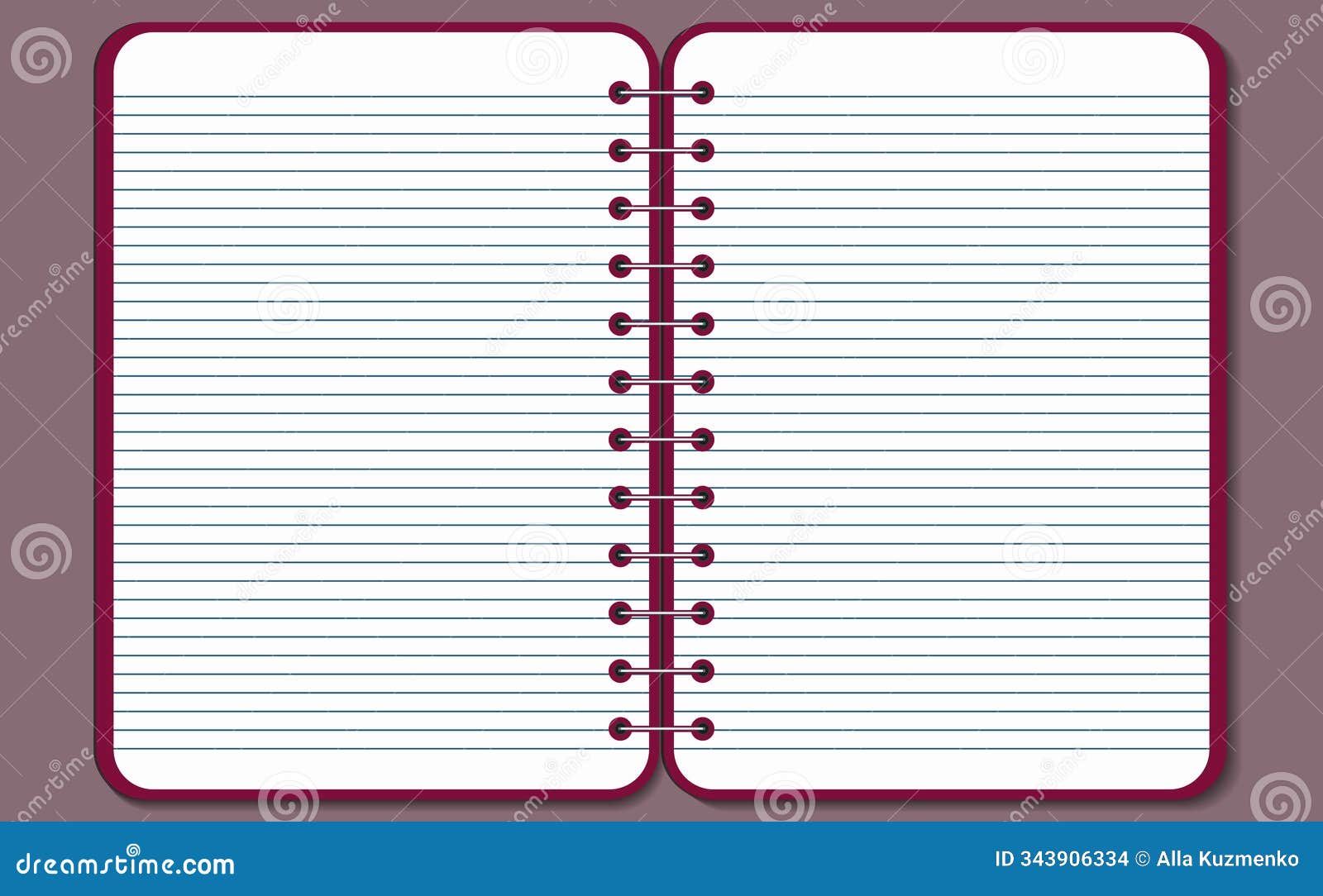 Graph Paper. Open Notepad. Printable Lined Grid Paper with Color Lines ...