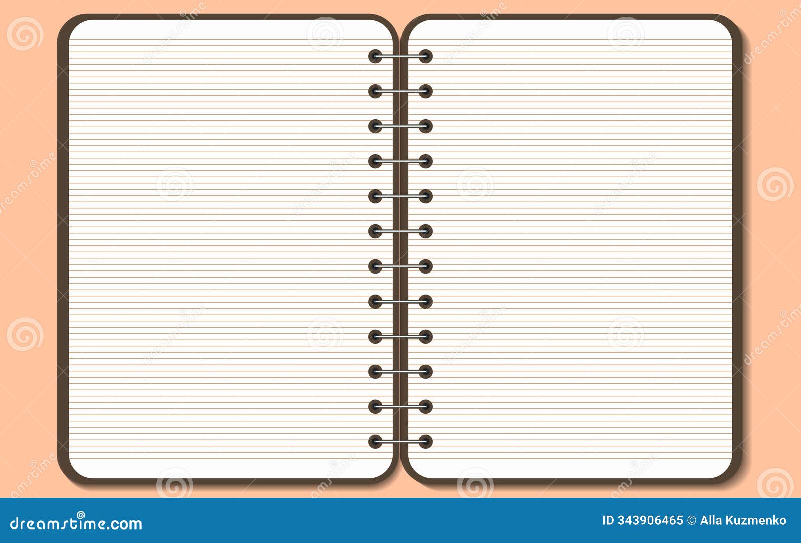 Graph Paper. Open Notepad. Printable Lined Grid Paper with Color Lines ...