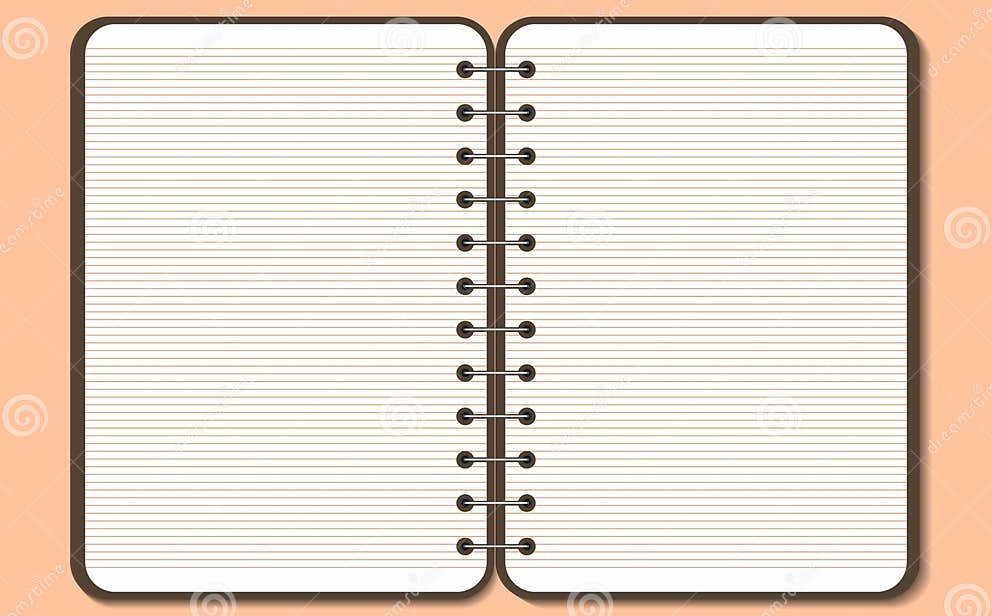 Graph Paper. Open Notepad. Printable Lined Grid Paper with Color Lines ...