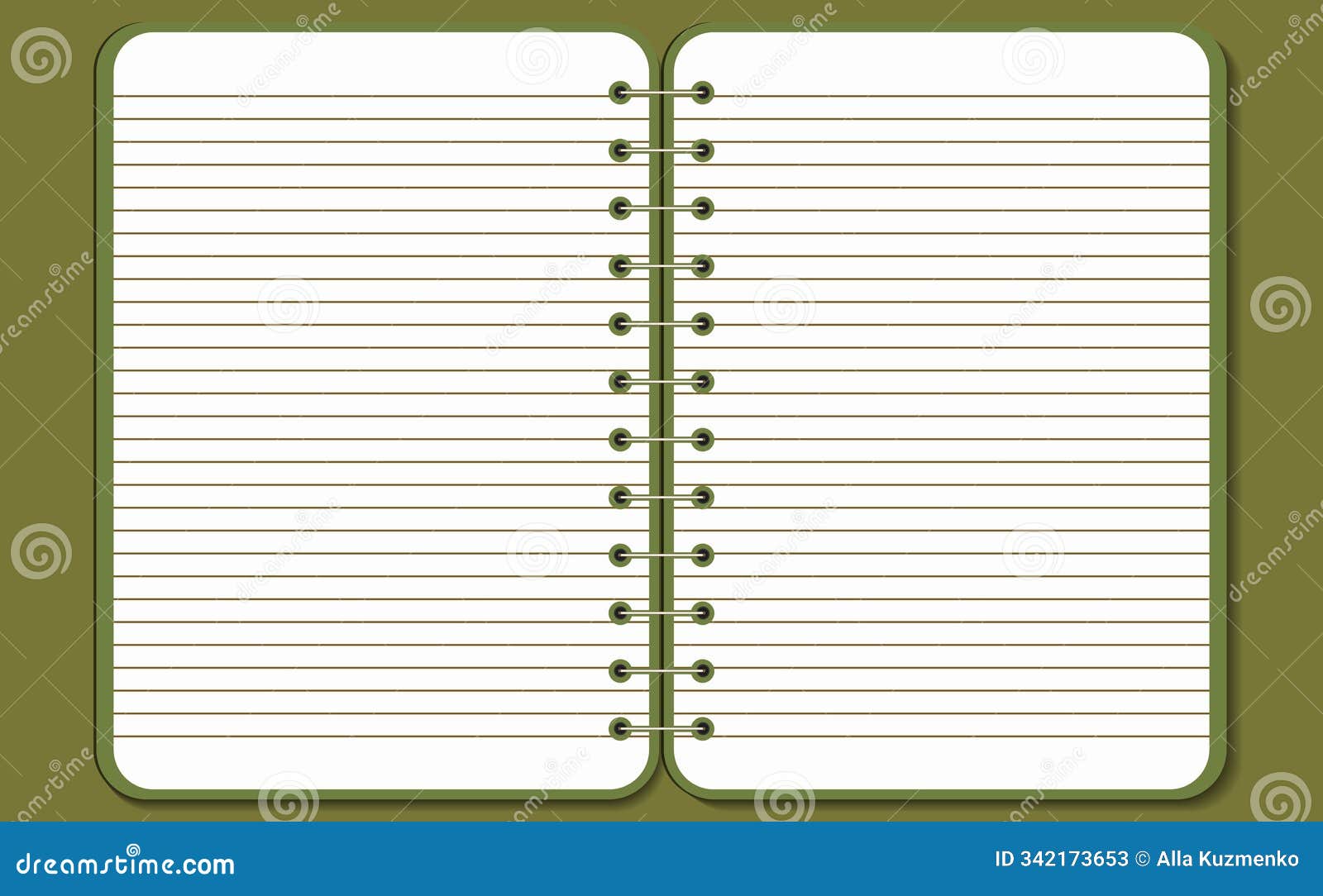 Graph Paper. Open Notepad. Printable Lined Grid Paper with Color Lines ...