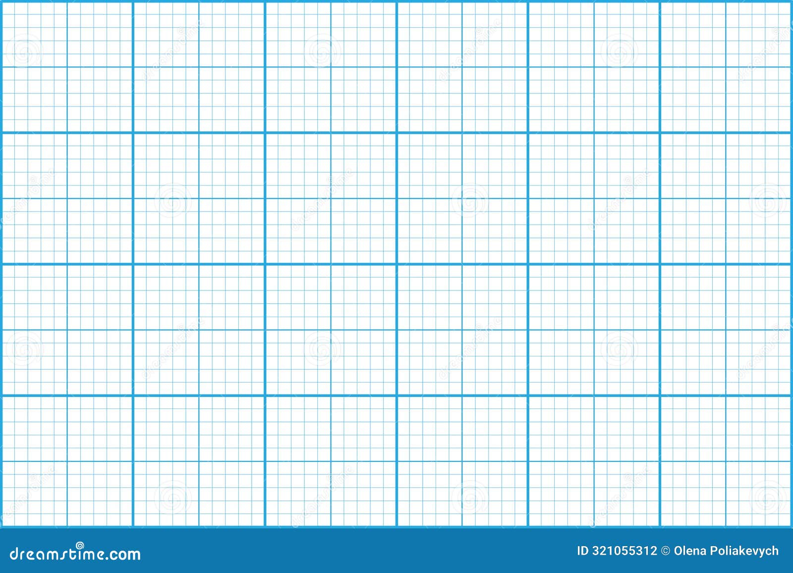Graph Paper Pattern. Blue Grid Lines. Square Layout. Vector Background ...