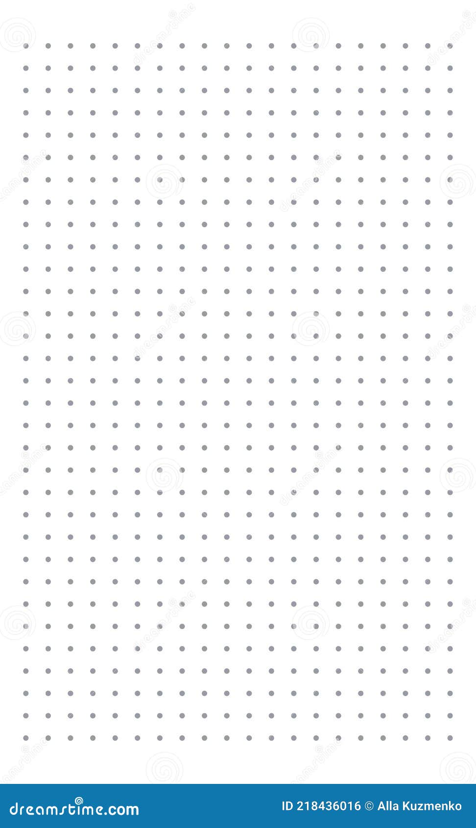 Graph Paper. Printable Dotted Grid Paper on White Background Stock ...
