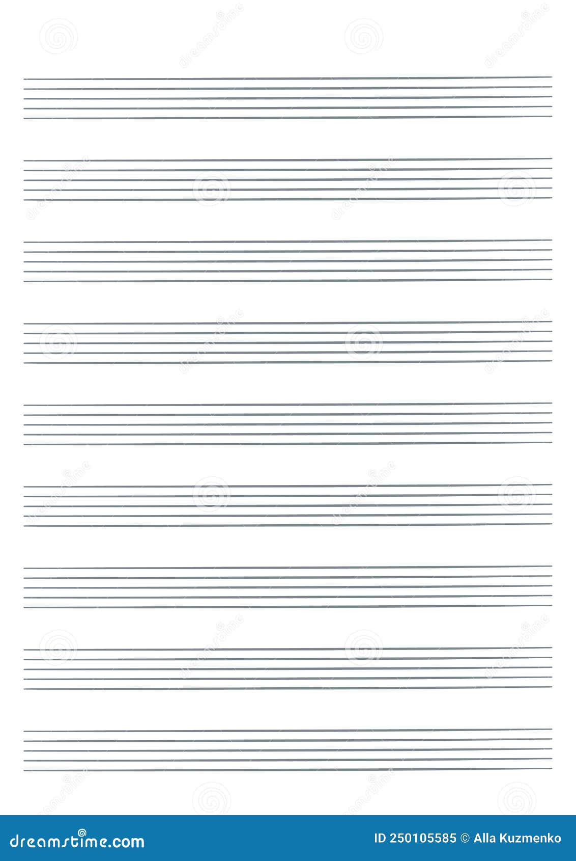 Graph Paper. Printable Grid Paper with Stave on a White Background. a ...