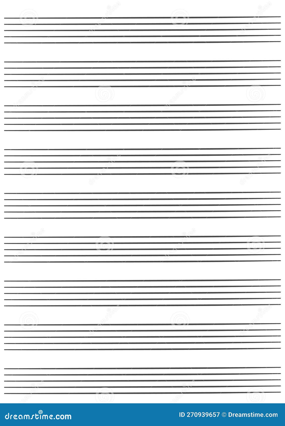 Graph Paper. Printable Grid Paper with Stave on a White Background. a ...