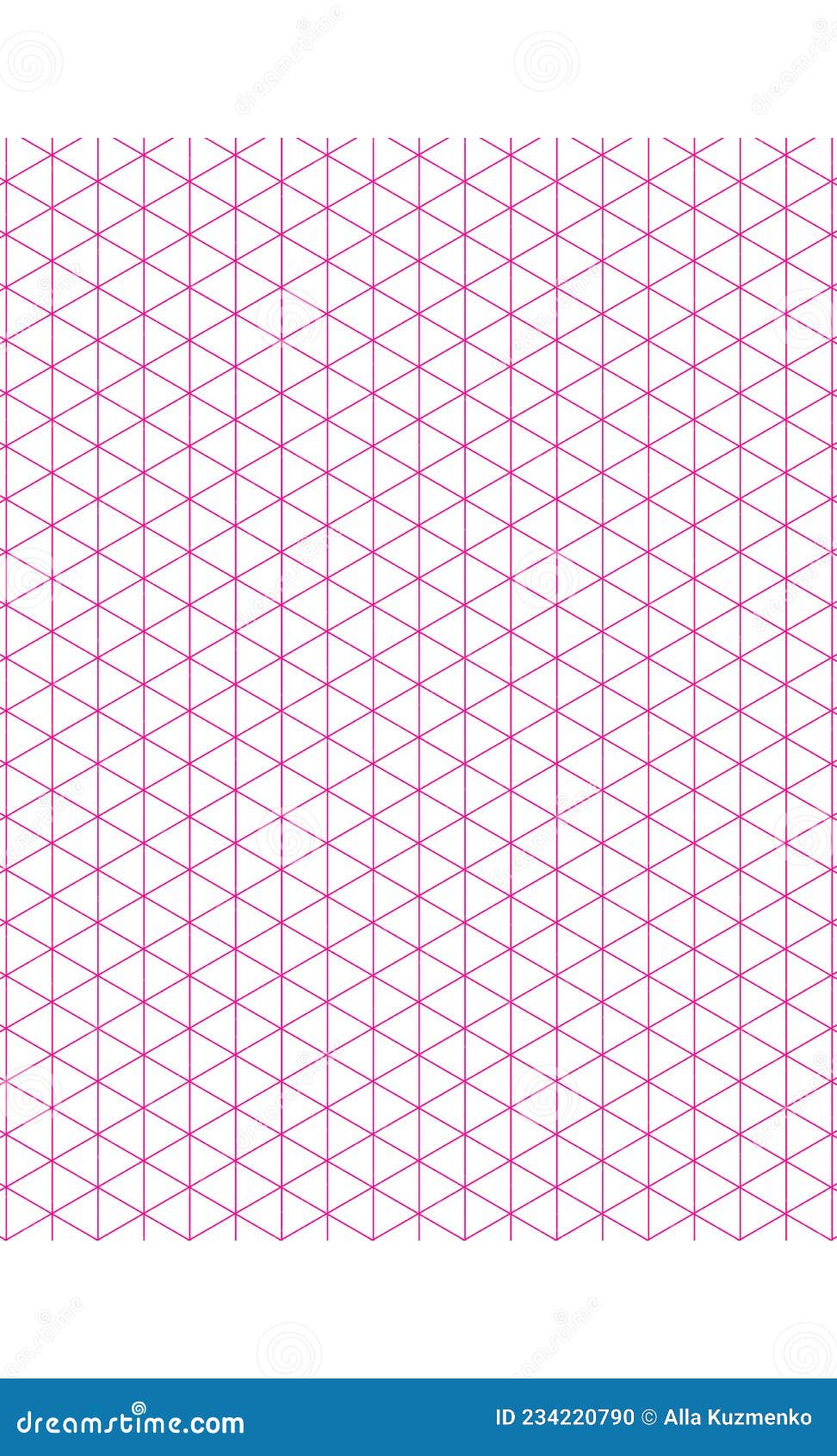 Graph Paper. Printable Isometric Color Grid Paper with Color Lines ...