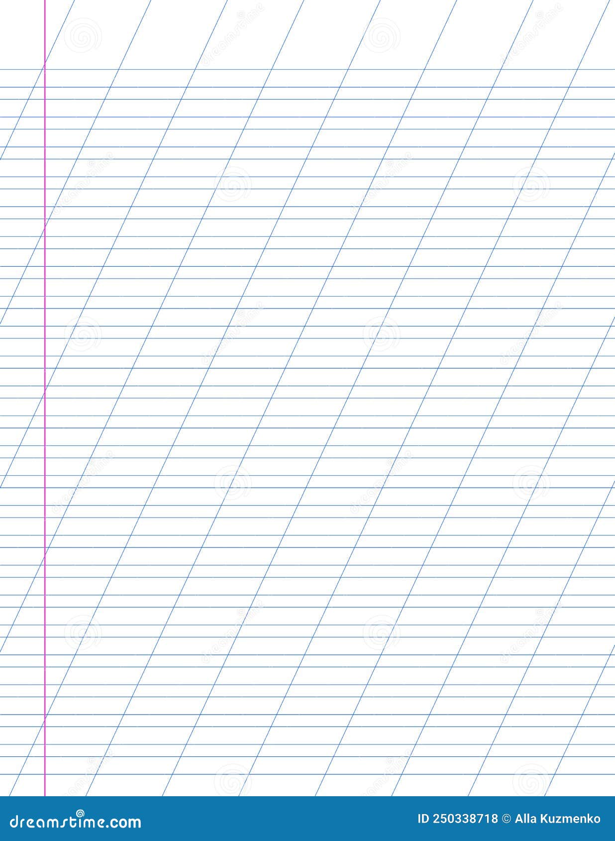 Graph Paper. Printable Lined Grid Paper with Color Horisontal, Diagonal ...