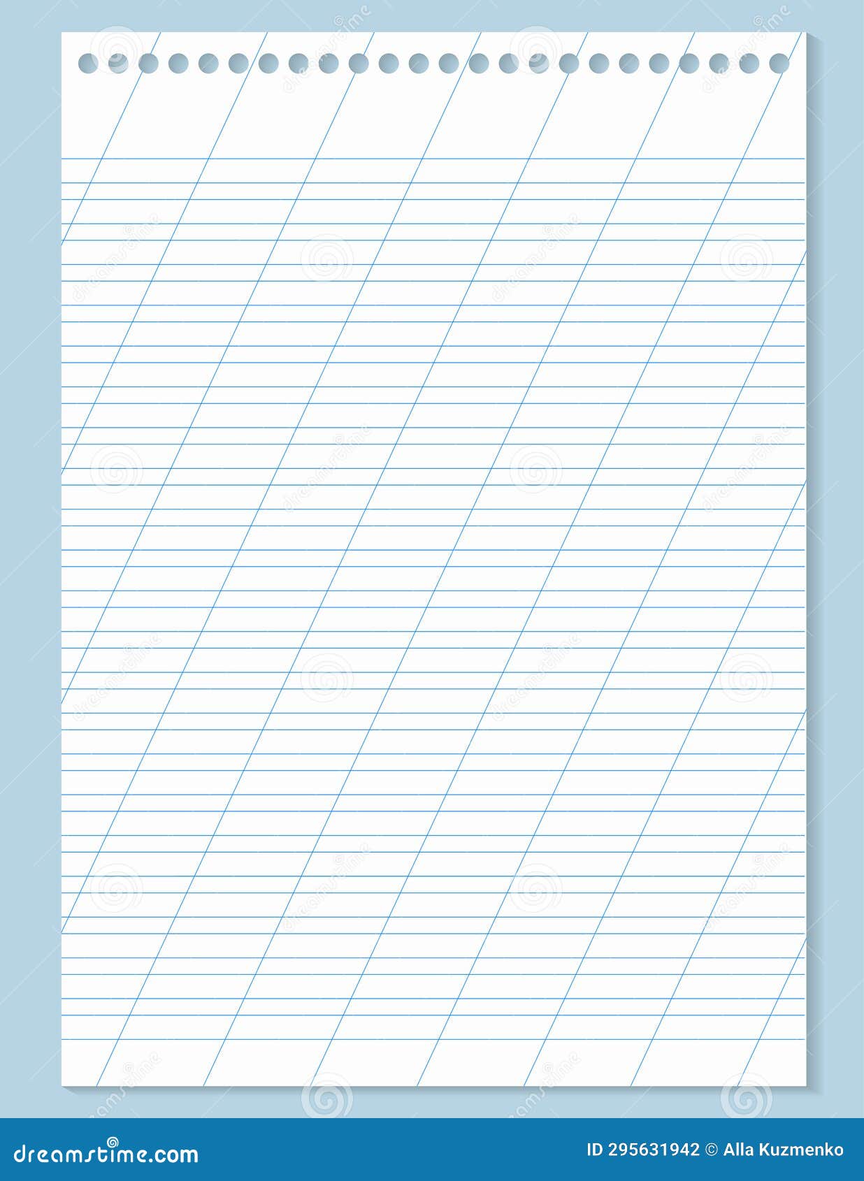 Graph Paper. Printable Lined Grid Paper with Color Horisontal, Diagonal ...