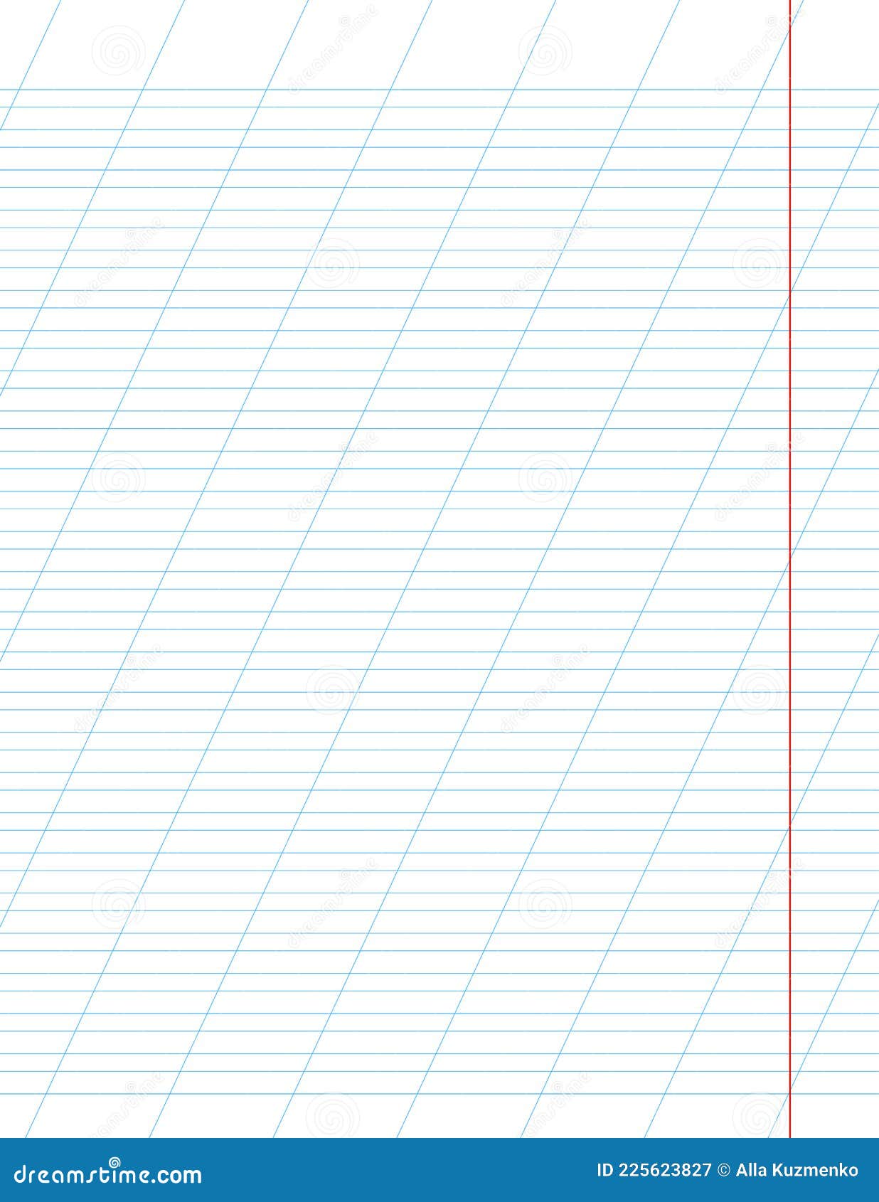 Graph Paper. Printable Lined Grid Paper with Color Horisontal, Diagonal ...