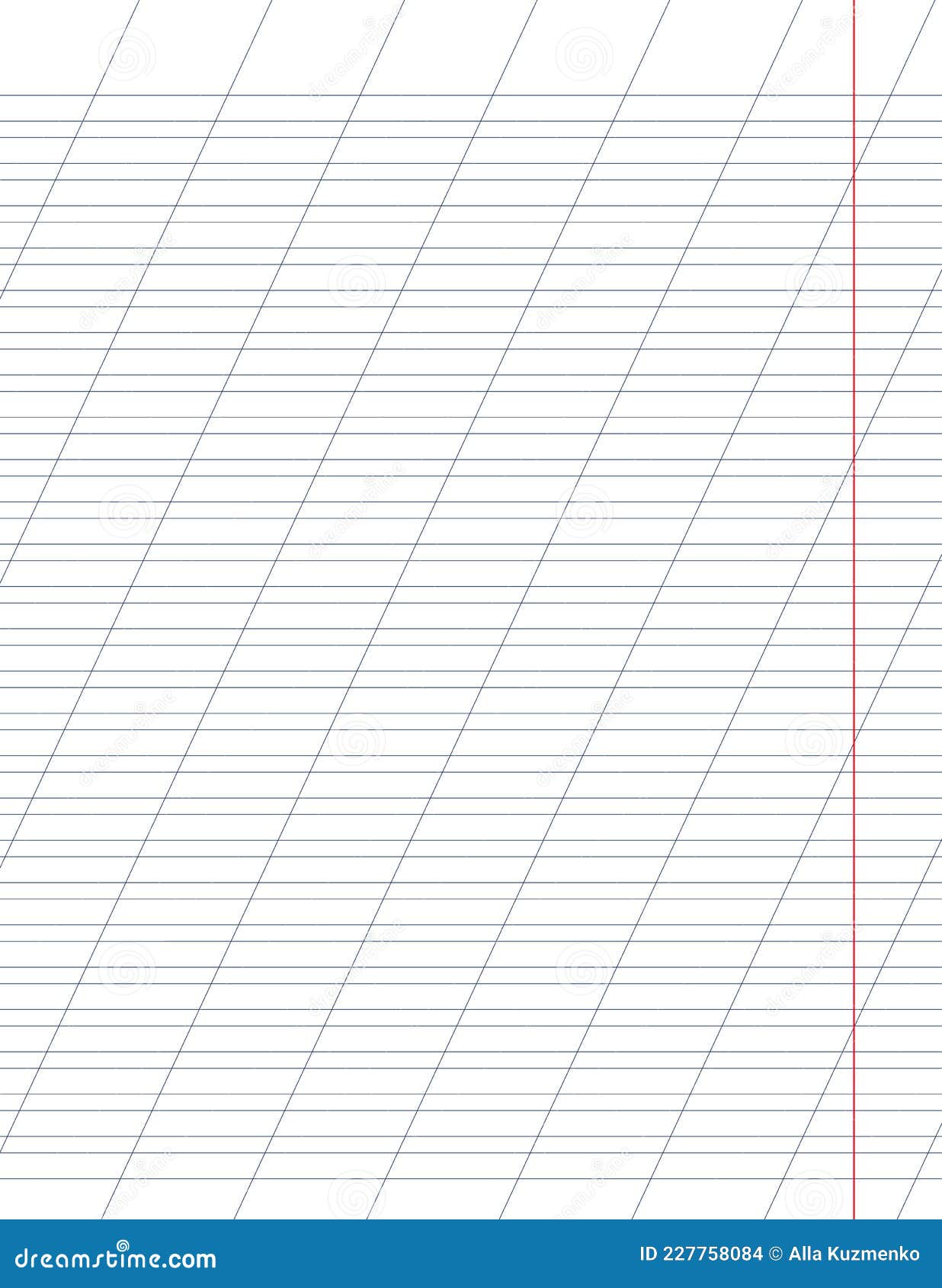 Graph Paper. Printable Lined Grid Paper with Color Horisontal, Diagonal ...