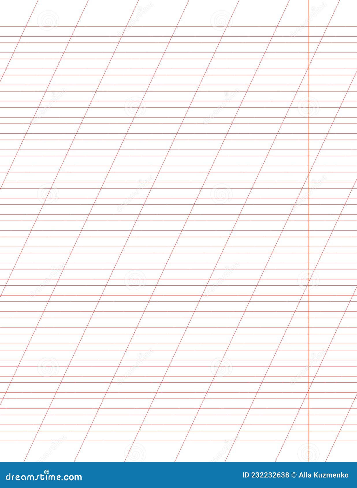 Graph Paper. Printable Lined Grid Paper with Color Horisontal, Diagonal ...
