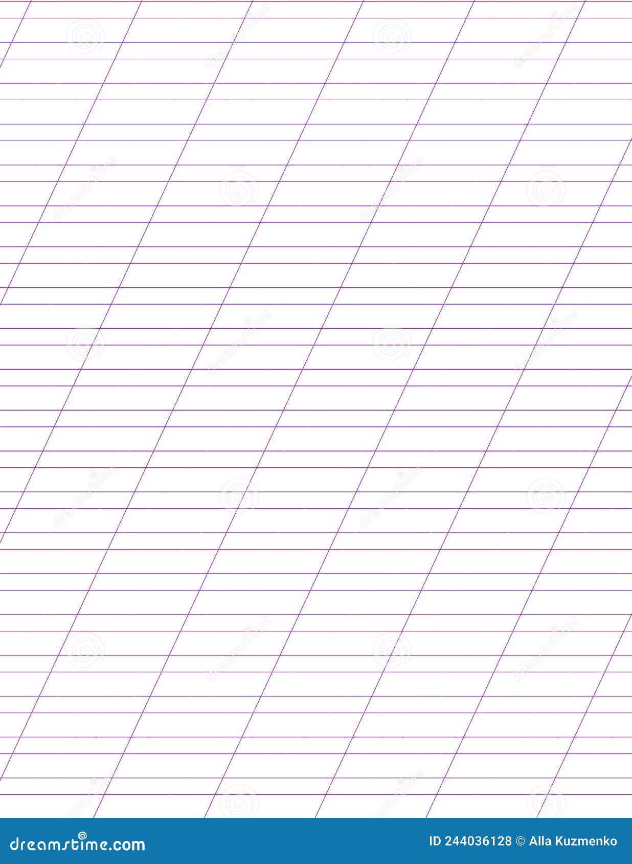 Graph Paper. Printable Lined Grid Paper with Color Horisontal, Diagonal ...