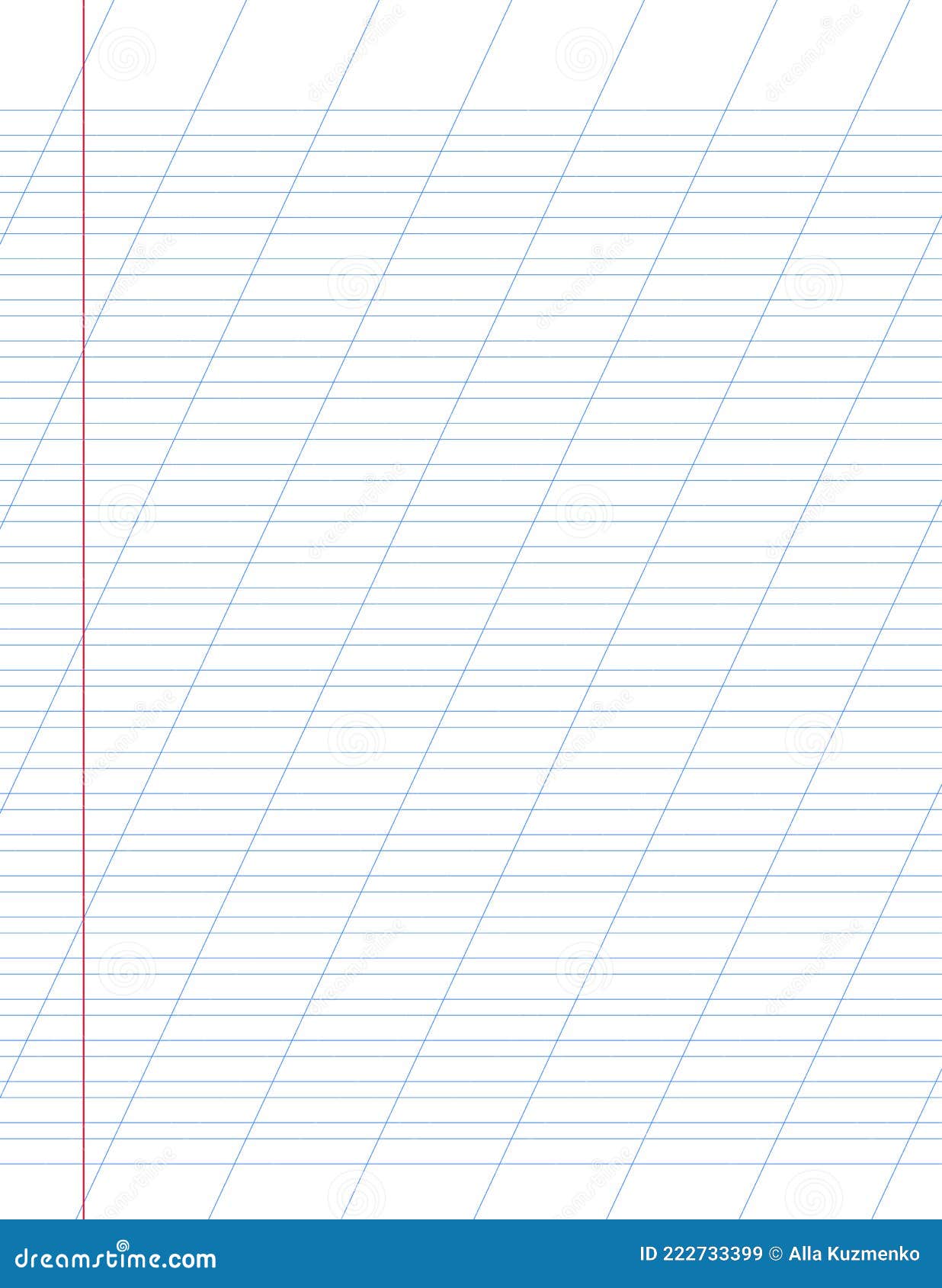 Graph Paper. Printable Lined Grid Paper with Color Horisontal, Diagonal ...
