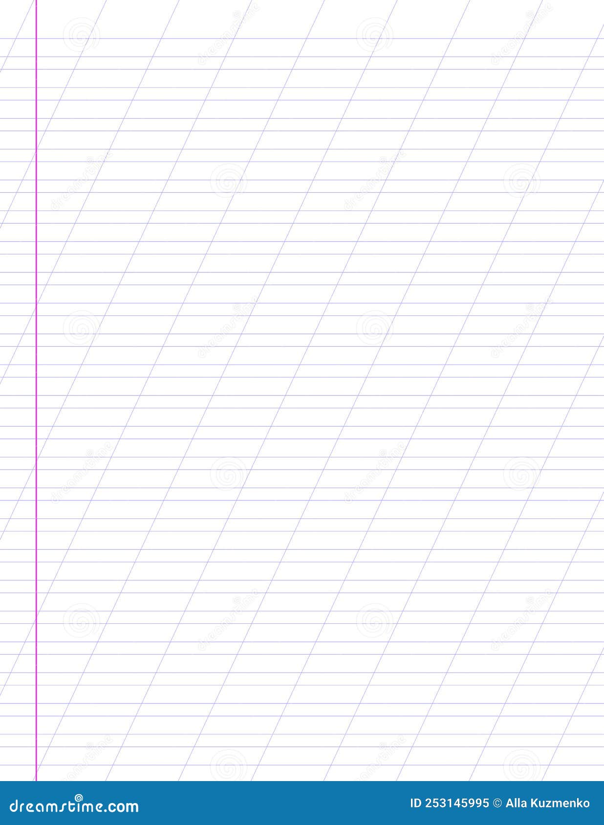 Graph Paper. Printable Lined Grid Paper with Color Horisontal, Diagonal ...