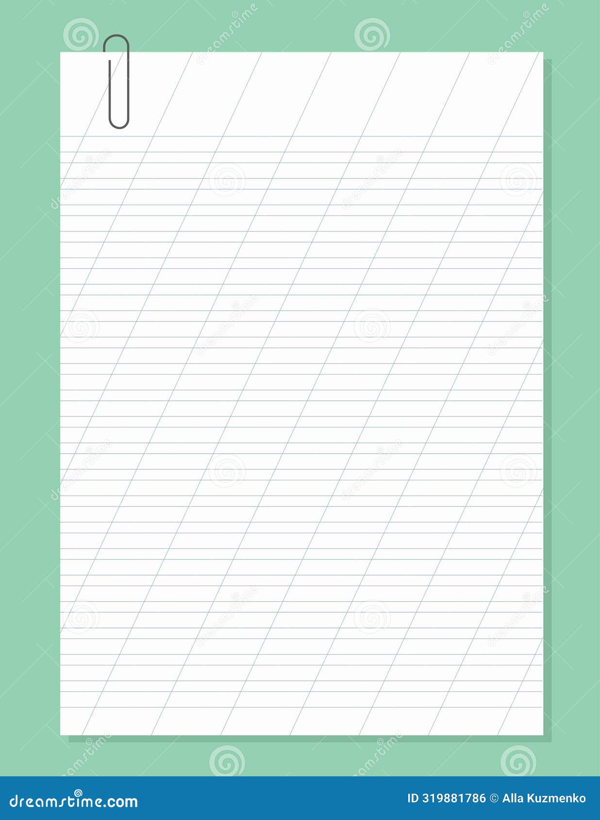 Graph Paper. Printable Lined Grid Paper with Color Horisontal, Diagonal ...