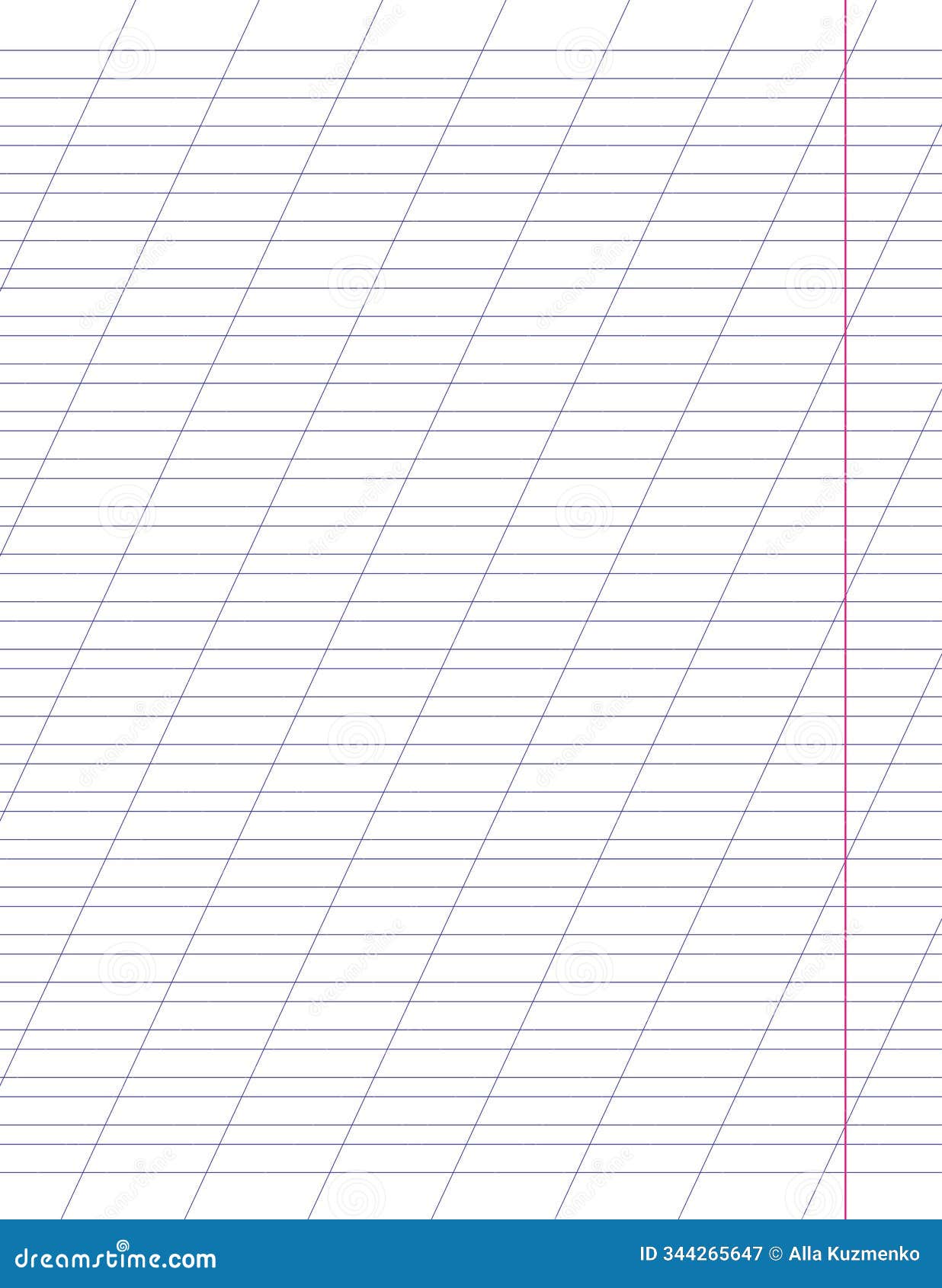 Graph Paper. Printable Lined Grid Paper with Color Horisontal, Diagonal ...
