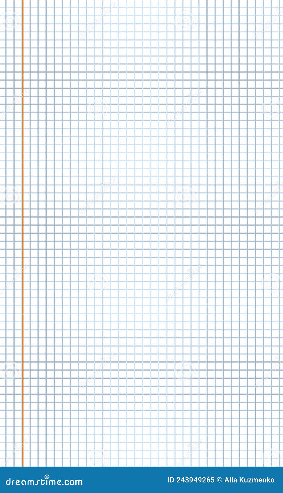 Graph Paper. Printable Squared Grid Paper with Color Horizontal Lines ...
