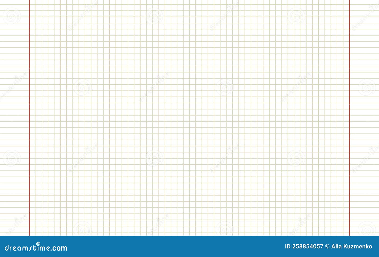 Graph Paper. Printable Squared Grid Paper with Color Horizontal Lines ...