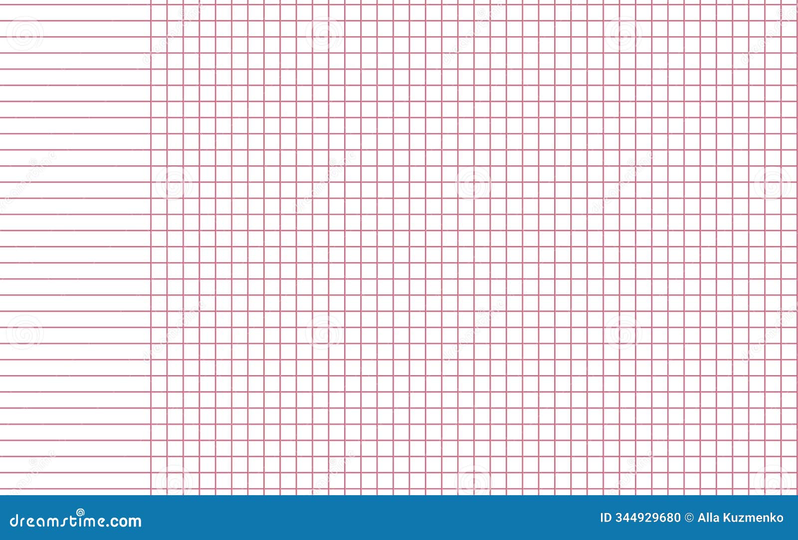 Graph Paper. Printable Squared Grid Paper with Color Horizontal Lines ...