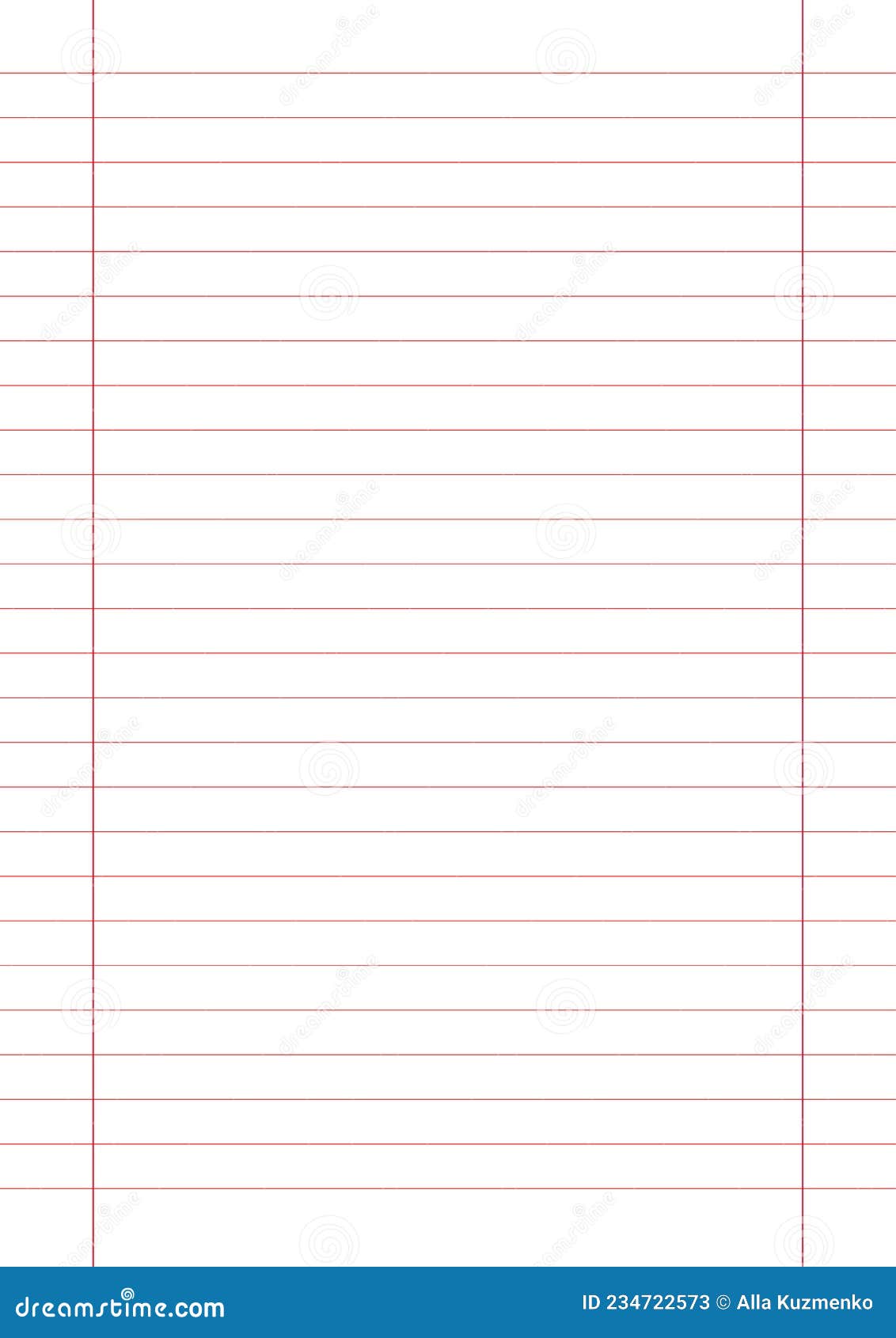 Graph Paper. Printable Striped Grid Paper with Color Horizontal Lines ...