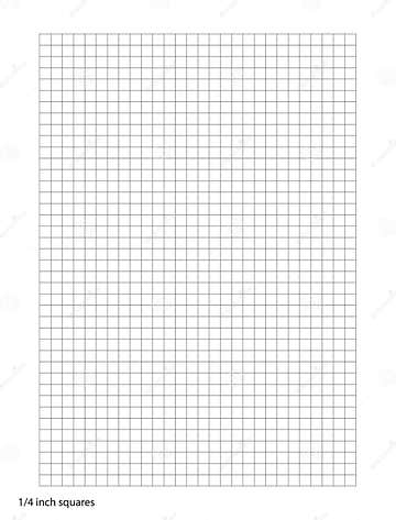 Graph Paper Quarter Inch Squares Printable Template A4 Notebook Format ...