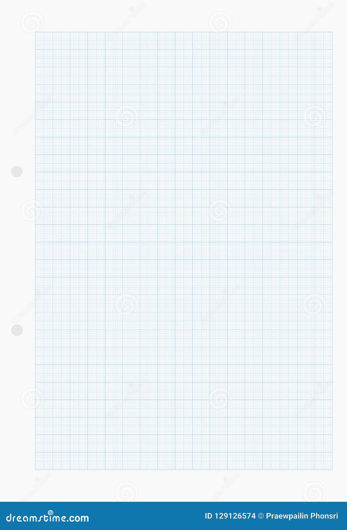 Graph Paper Sheet Background with Blue Line Pattern. Vector. Stock ...