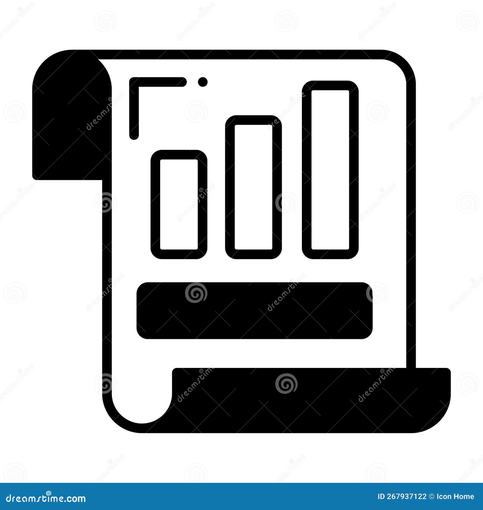 Graph Paper Vector Icon Isolated on White Background Stock Vector ...