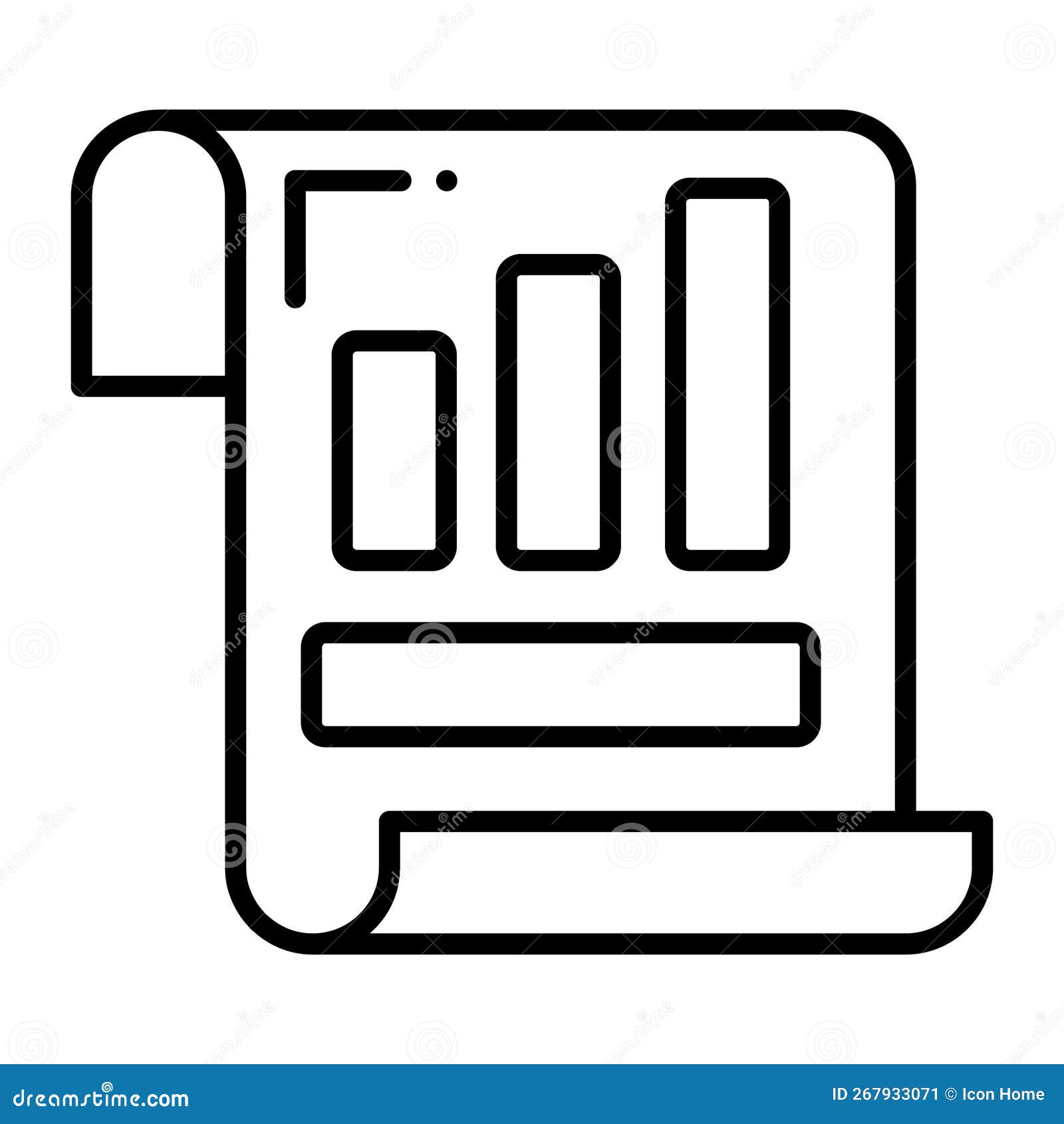 Graph Paper Vector Icon Isolated on White Background Stock Vector ...