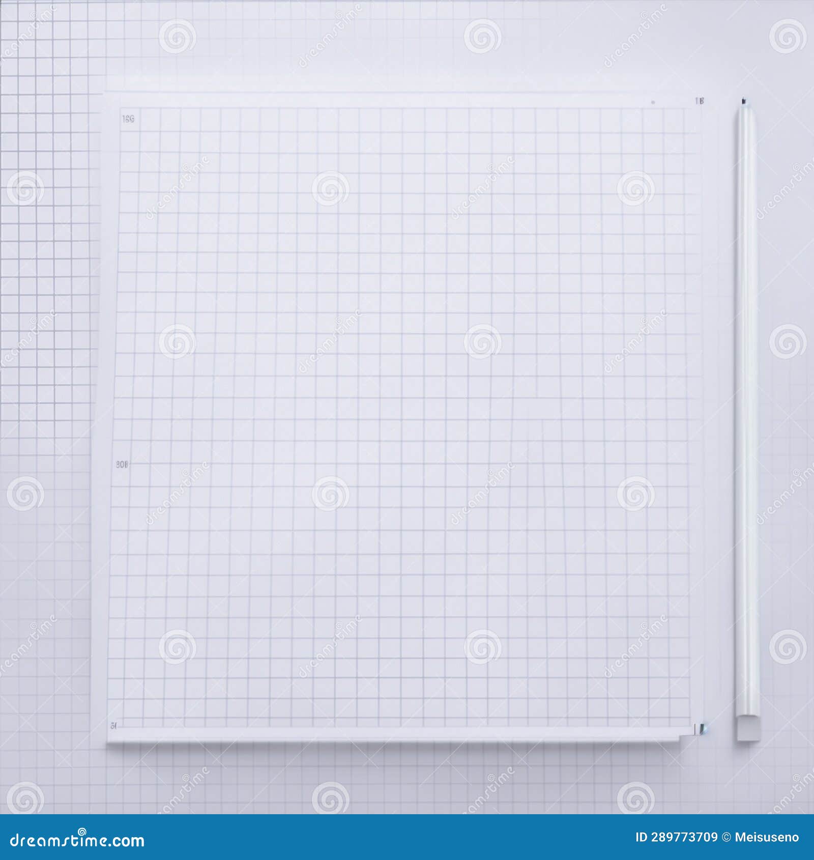 Graph Paper View from Above Illustration Stock Illustration ...