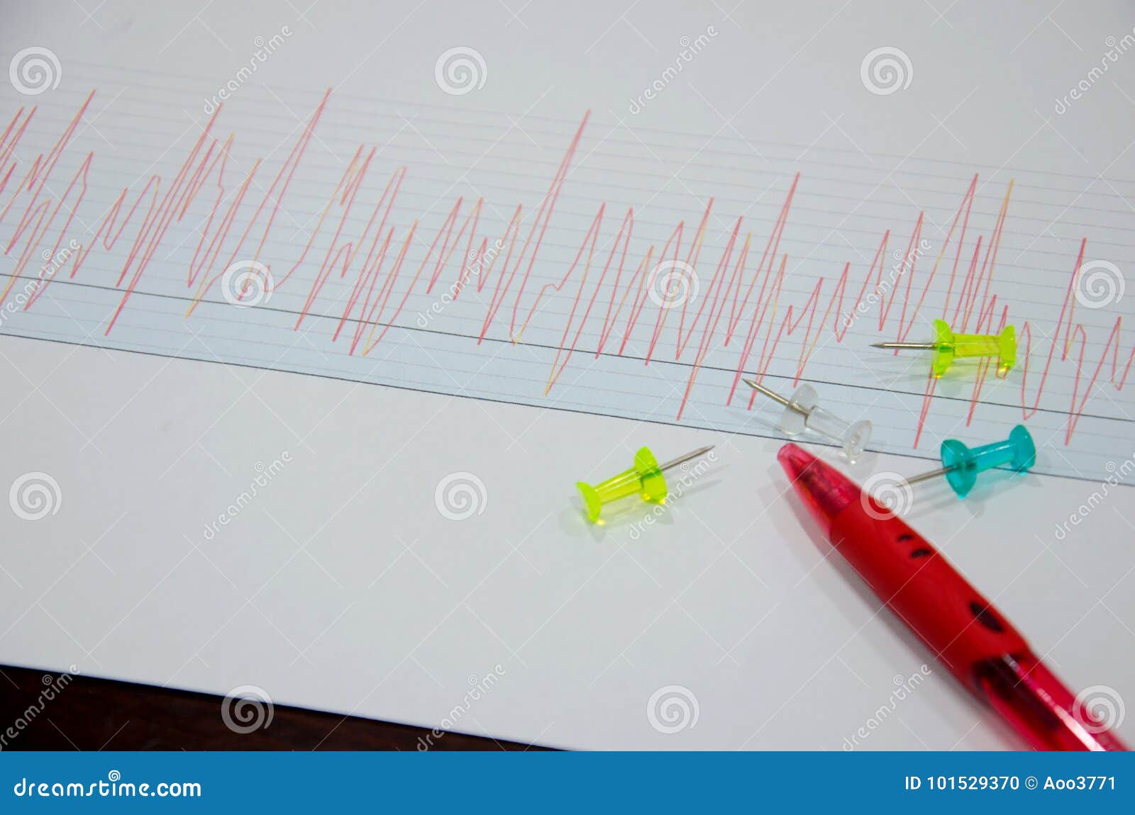 Graph and pen stock photo. Image of office, accounting - 101529370