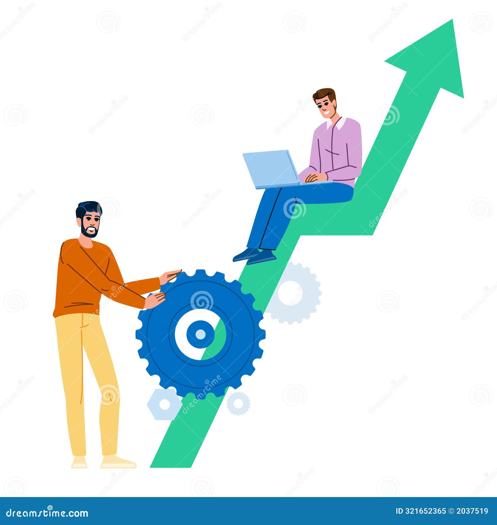 Graph Performance Management Vector Stock Vector - Illustration of ...