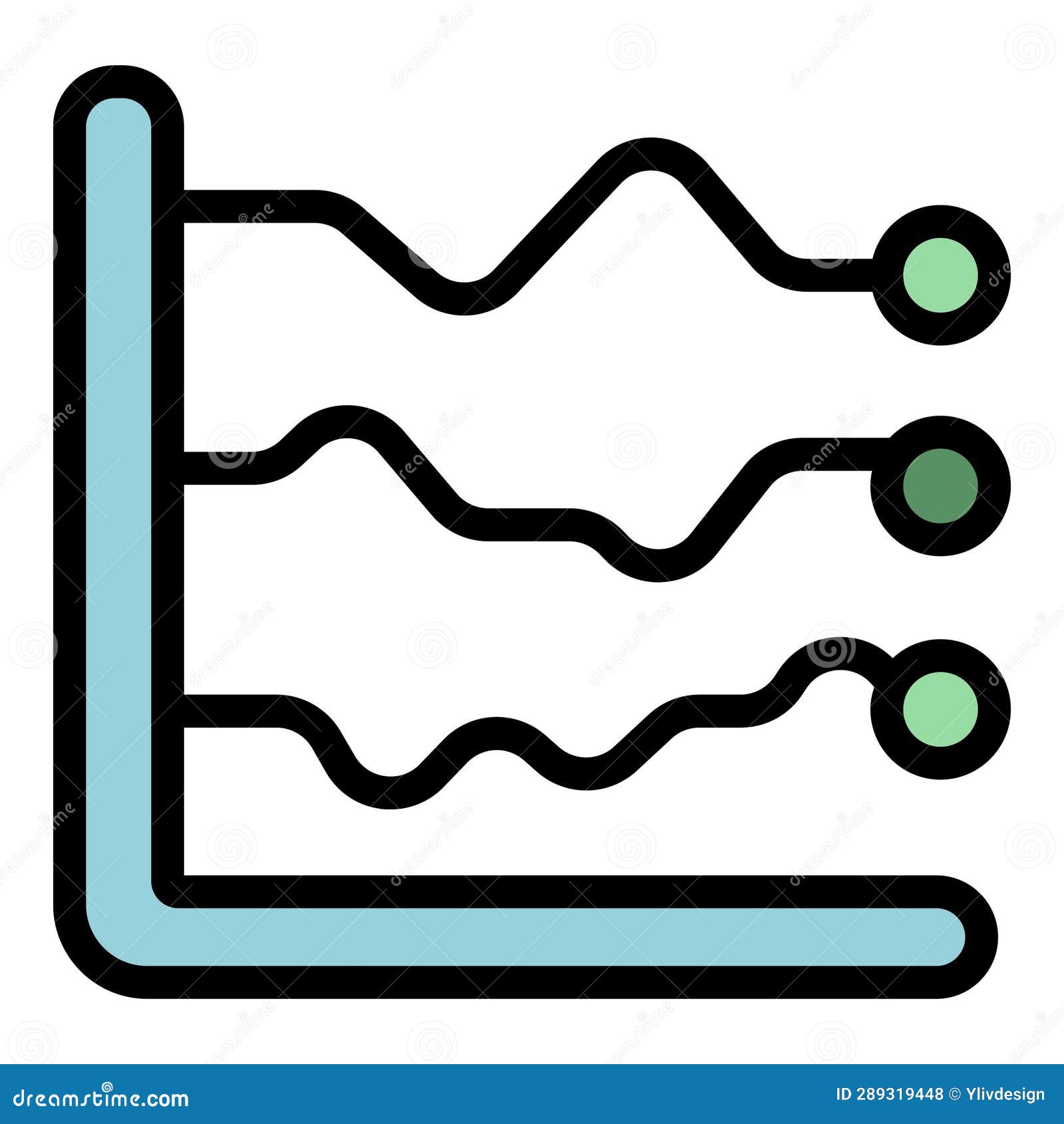 Graph Population Icon Vector Flat Stock Vector - Illustration of trend ...