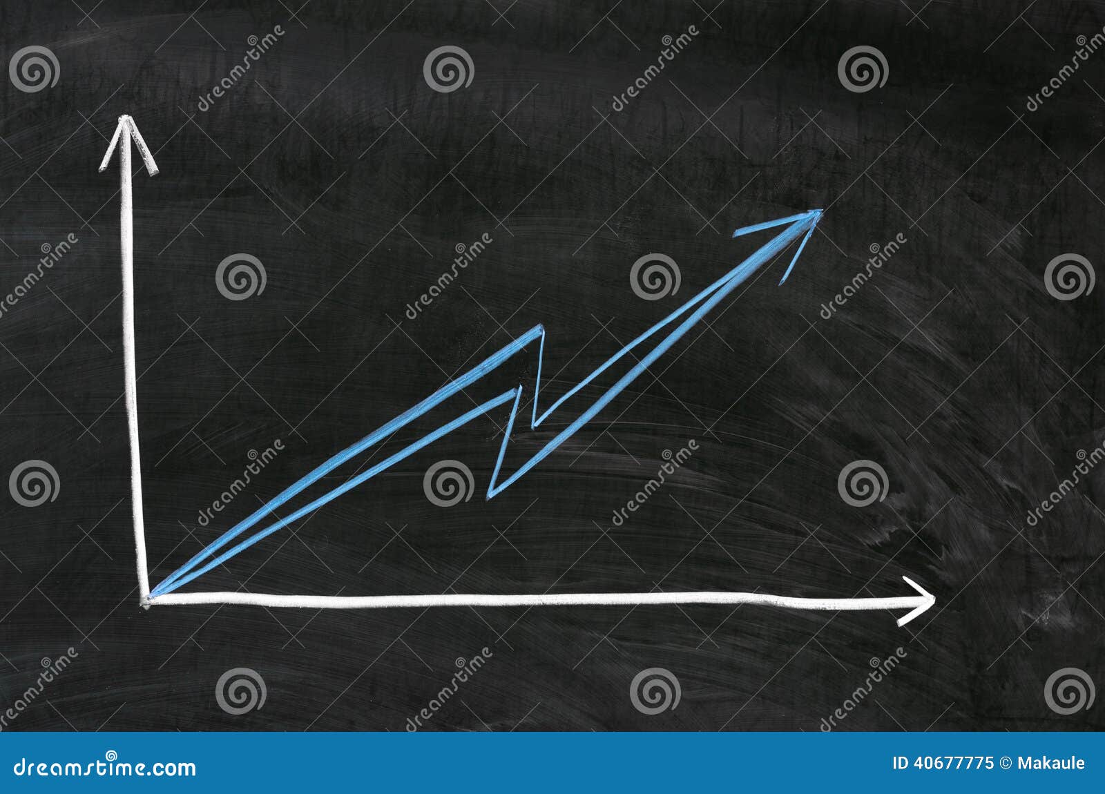 Graph stock image. Image of increase, blackboard, board - 40677775