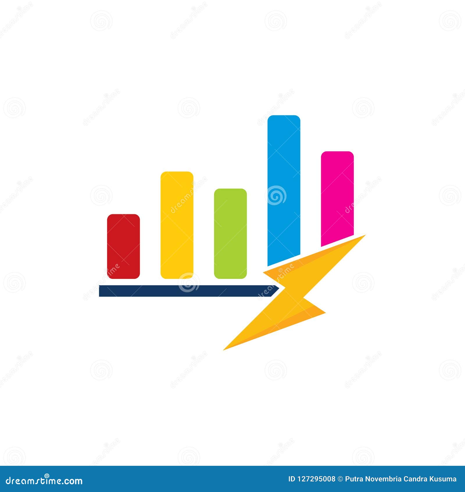 Graph Power Logo Icon Design Stock Vector - Illustration of chart ...