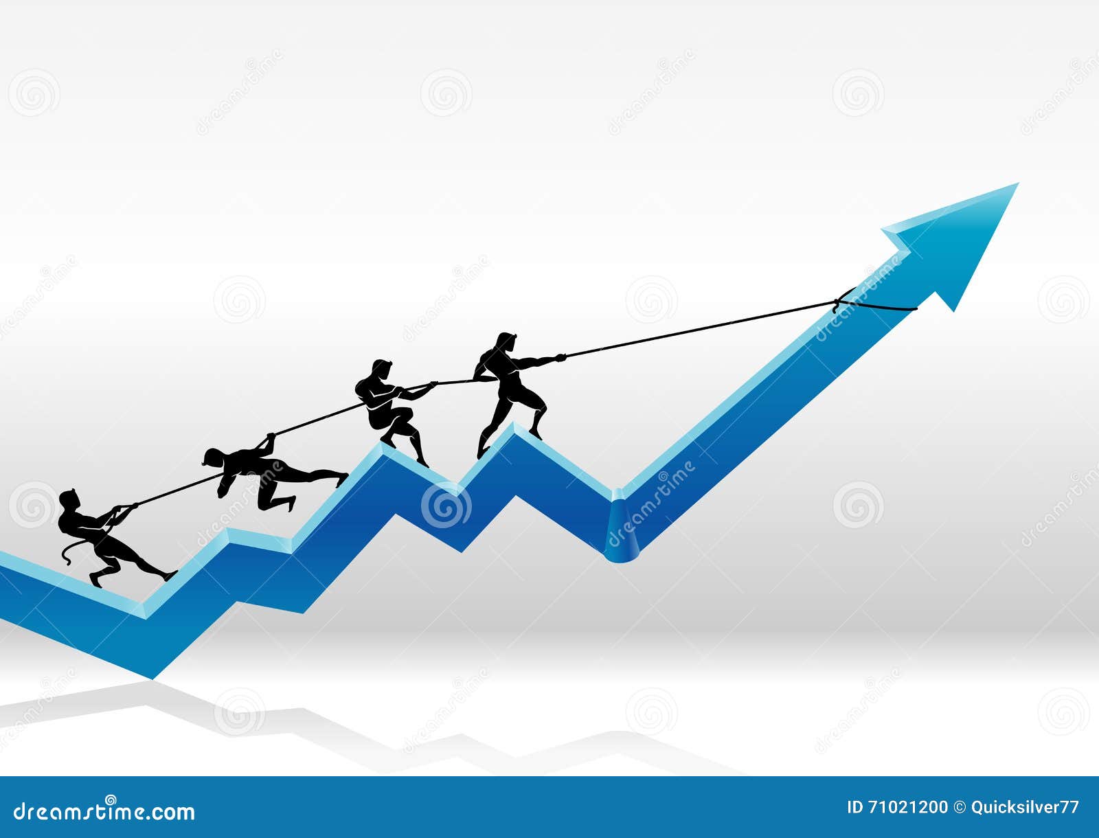 Graph Pull Teamwork stock vector. Illustration of composition - 71021200
